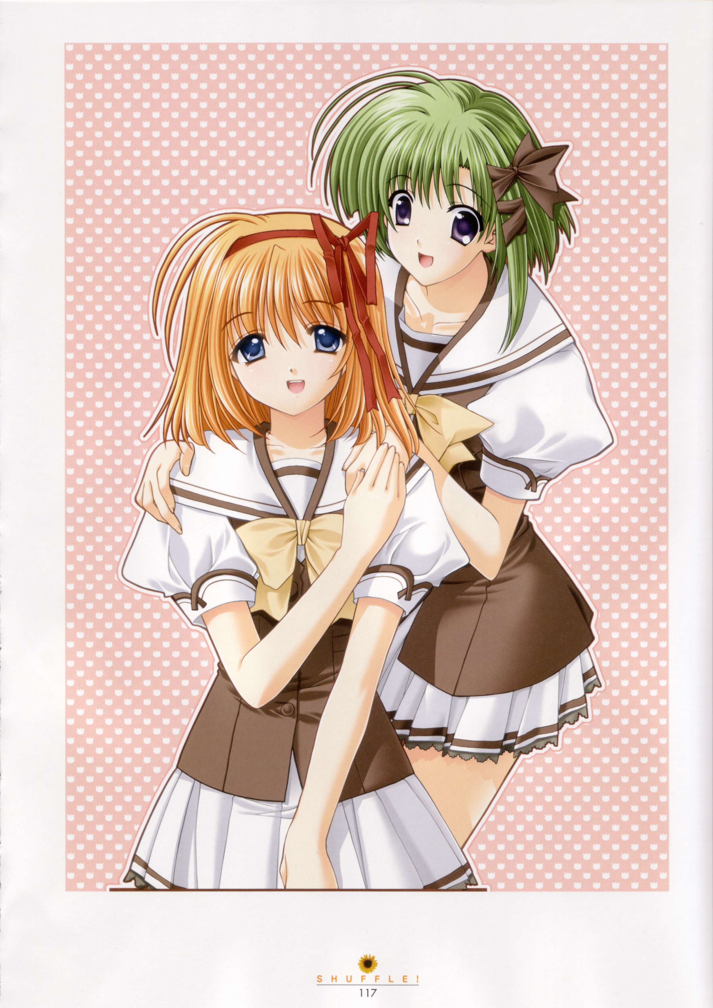 nishimata aoi suzuhira hiro shuffle fuyou kaede shigure asa seifuku | #37364 | yande.re